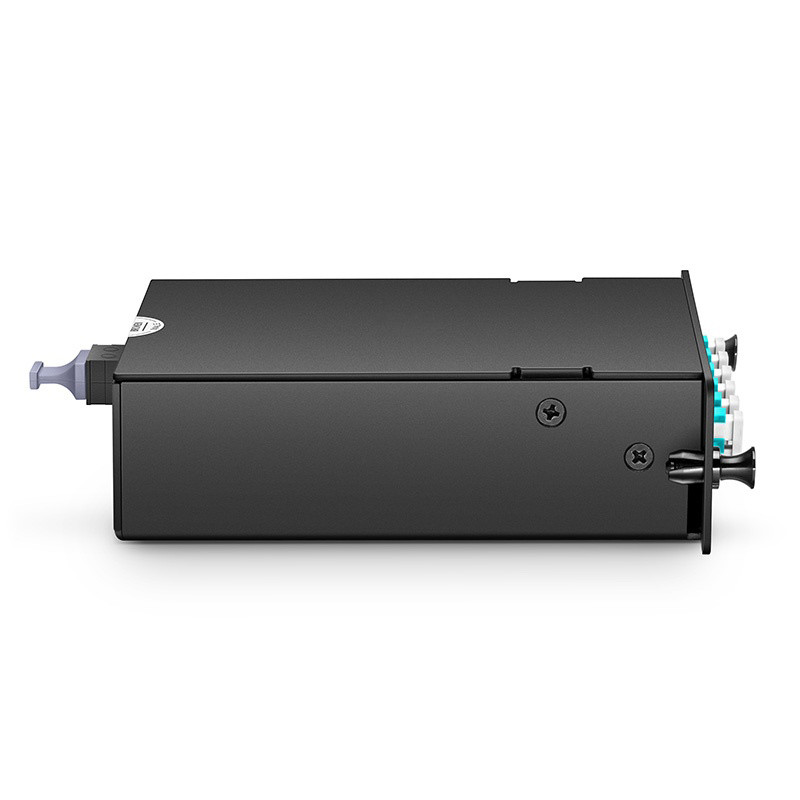 1 MTP To 6 LC Duplex Fiber Cassette enclosure 12 Fibers OM4 Multimode ...