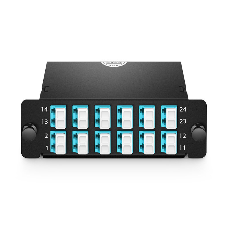 1MT12LC2OM4A 1 MTP To 12 LC Duplex Cassette 24 Fiber 12 Port Lc Fiber ...